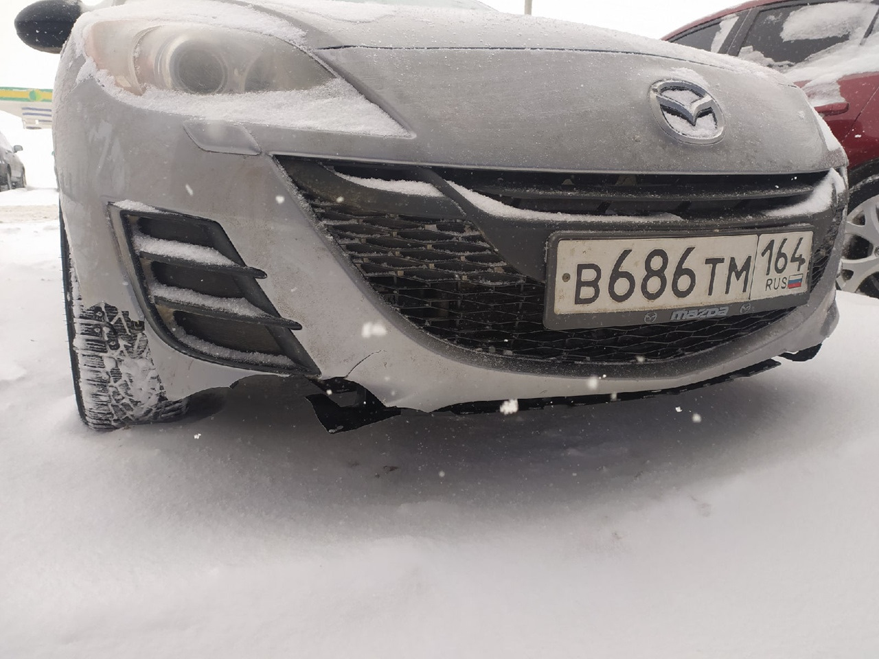 Мазда 3 БЛ (mazda bl) начал с губы (пыльник двигателя) — Mazda 3 (2G ...