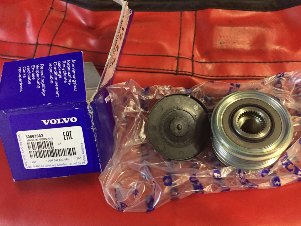 30667682 Шкив обгонный генератора Volvo | Запчасти на DRIVE2