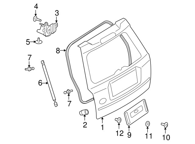 LR022302 Дверь багажного отделения Jaguar Land Rover | Запчасти на DRIVE2
