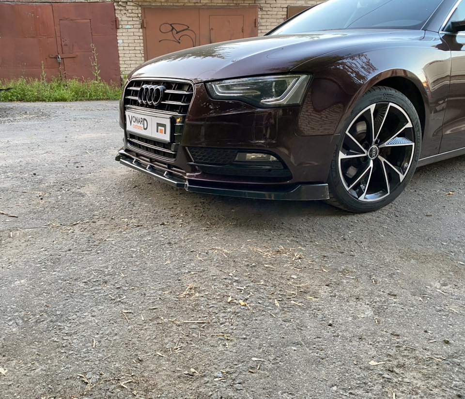 Сплиттер переднего бампера Audi A5 B8.5 8K рестайлинг — Vonard-tuning ...