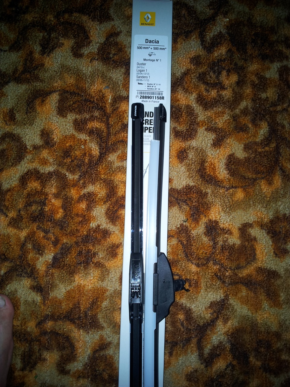 288901158R Комплект щеток стеклоочистителя RENAULT | Запчасти на DRIVE2