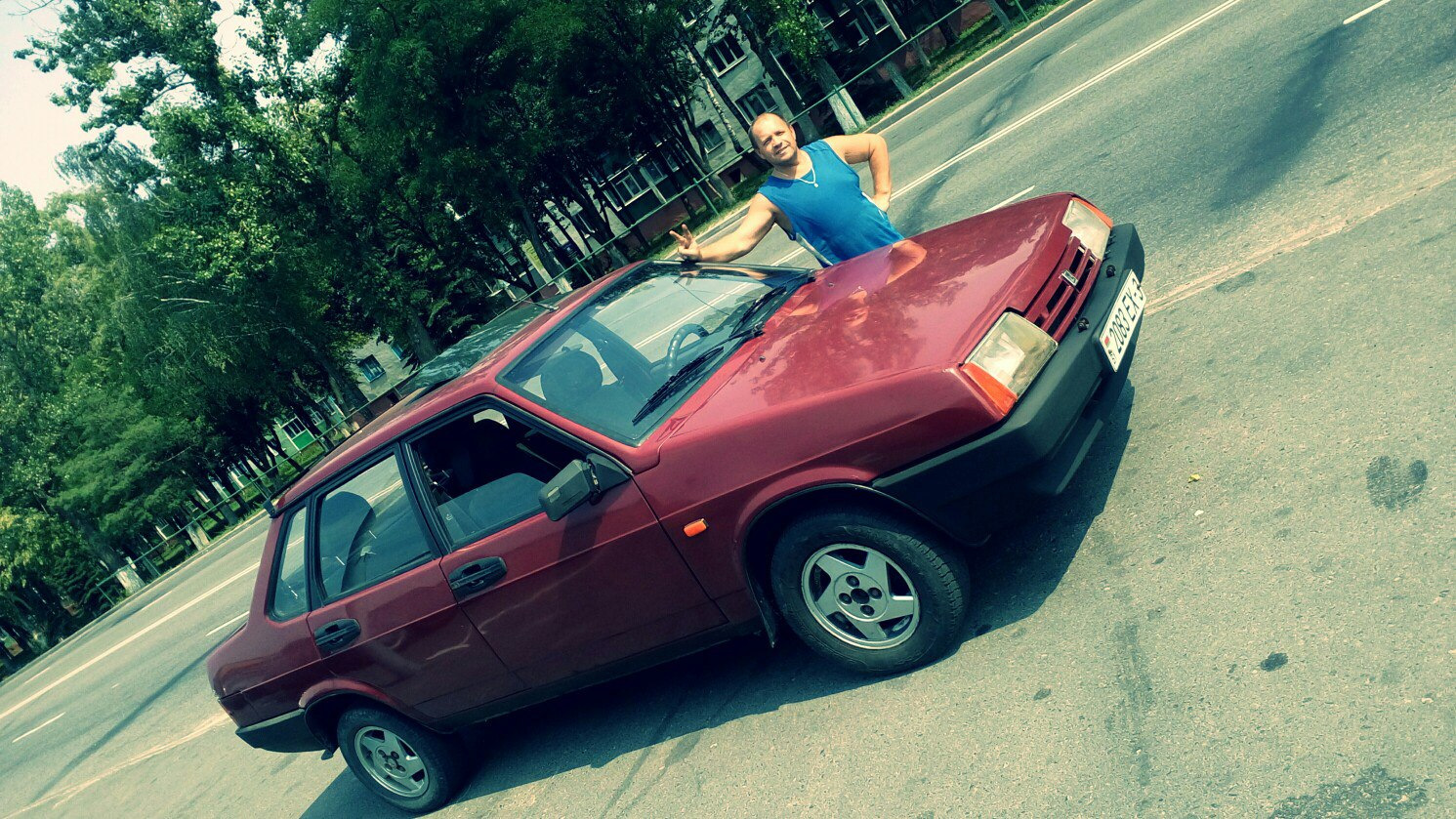 LADA 21099 после замены лобового — Lada 21099, 1,5 л, 1996 года | визит ...