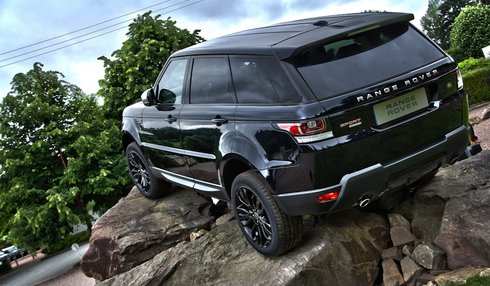 New Range Rover Sport 21" 5 Split Spoke Black Alloy Wheels (Style 19 ...