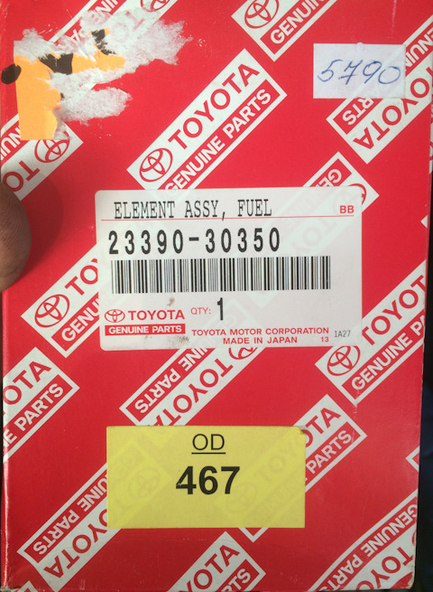 2339030350 Фильтр топлвный дизель TOYOTA LEXUS | Запчасти на DRIVE2