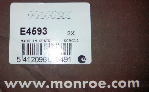 E4593 Амортизатор MONROE | Запчасти на DRIVE2