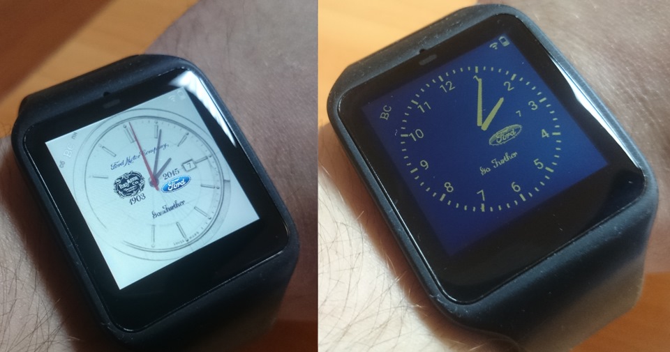 Циферблат FoMoCo на Sony SmartWatch 3 — Ford Focus Wagon III, 2 л, 2013 ...