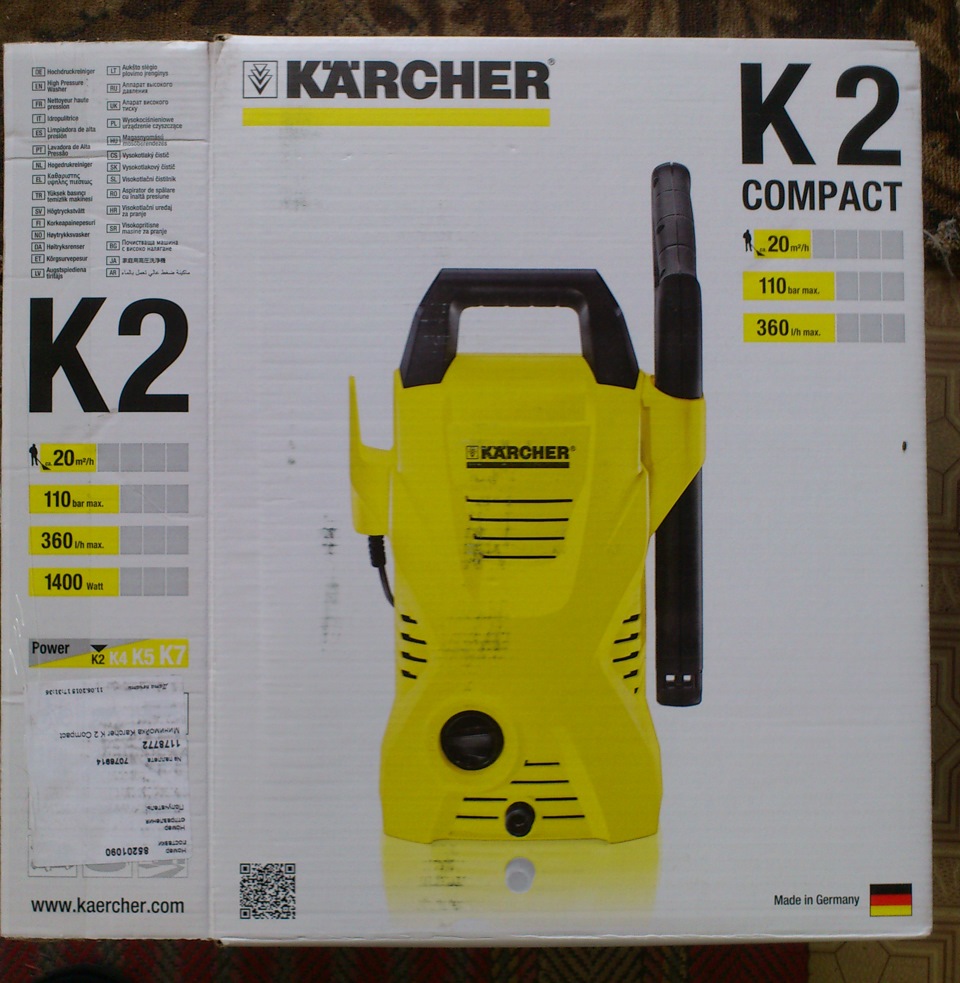 Karcher K2 Compact — Volkswagen Golf Mk2, 1,6 л, 1986 года | аксессуары ...