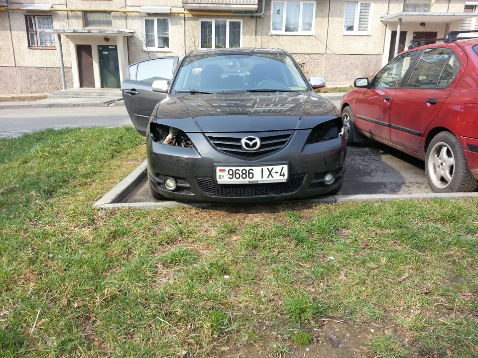ангельские глазки… — Mazda 3 (1G) BK, 2 л, 2005 года | стайлинг | DRIVE2