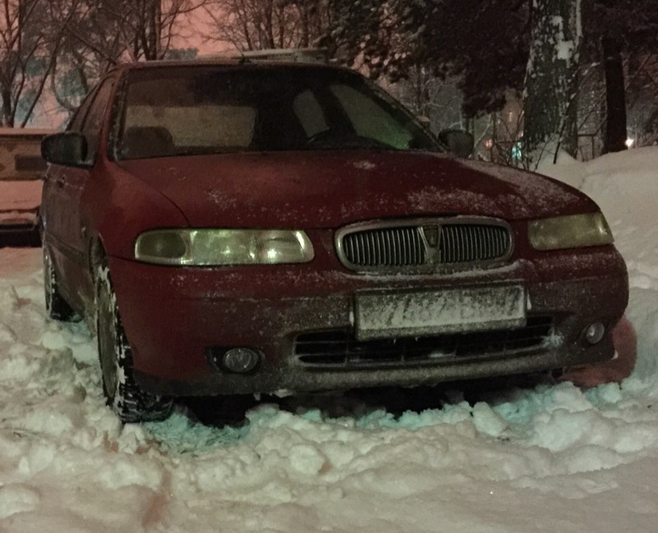 Зимааа ))) — Rover 400 Mk2, 1,4 л, 1998 года | фотография | DRIVE2