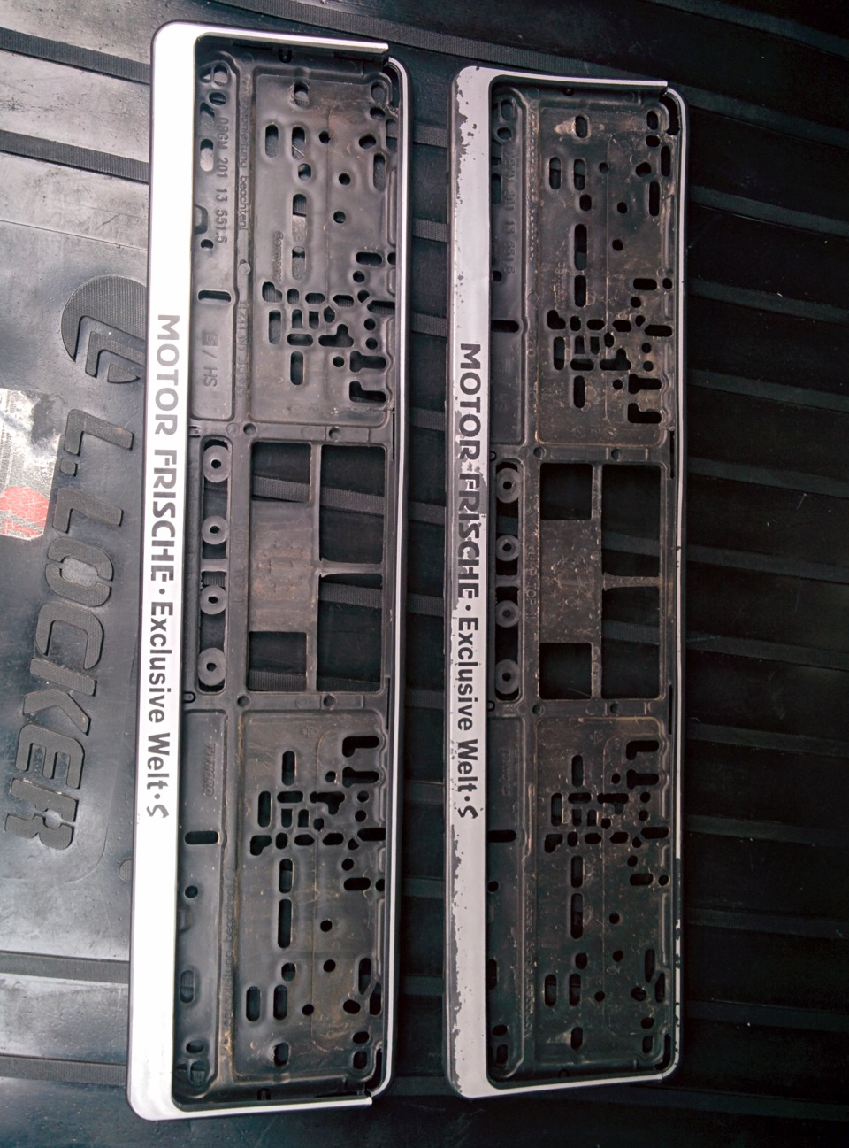 8. Номерная рамка или новогодний подгончик))) — Lada Калина седан, 1,4 ...