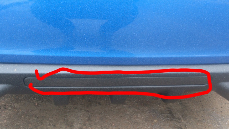 диффузор заднего бампера — Chevrolet Cruze (1G), 1,6 л, 2011 года ...