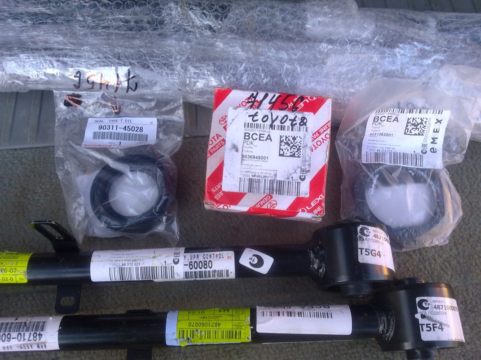 замена продольных тяг, сальника хвостовика, подшипника ступичного ...