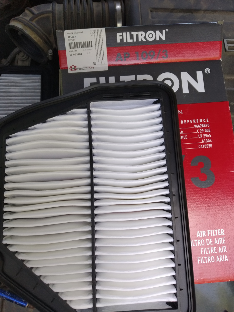 96628890 Фильтр воздушный GM | Запчасти на DRIVE2