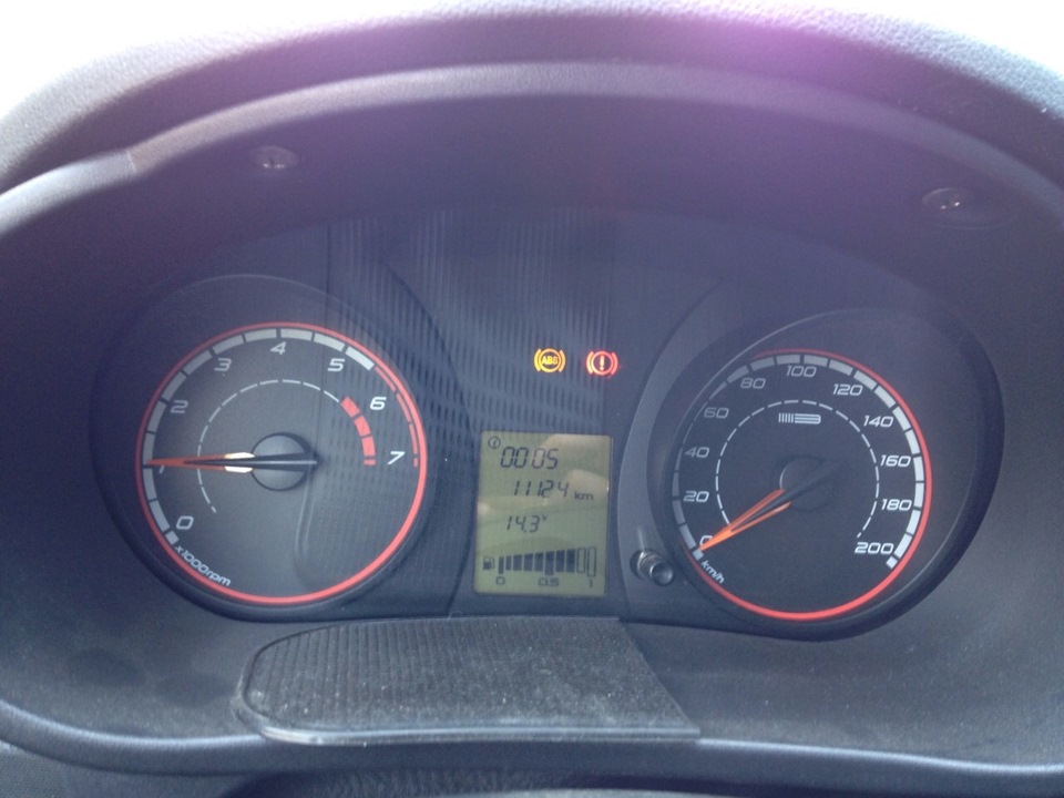 Приборка Калина 2. — Lada Гранта (1G), 1,6 л, 2013 года | стайлинг | DRIVE2