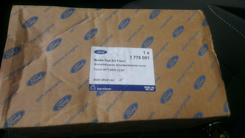 1775091 Колодки тормозные дисковые передние / Focus-III 2,0 EcoBoost ...