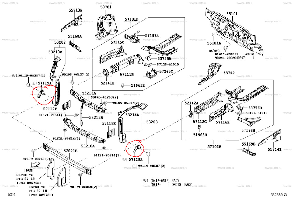9010506137 Болт с гайкой MASUMA М 6x12x1.0 уп. 6шт TOYOTA LEXUS ...