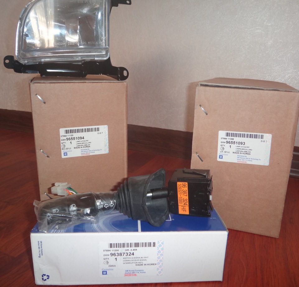 96551094 Фара противотуманная правая GM | Запчасти на DRIVE2