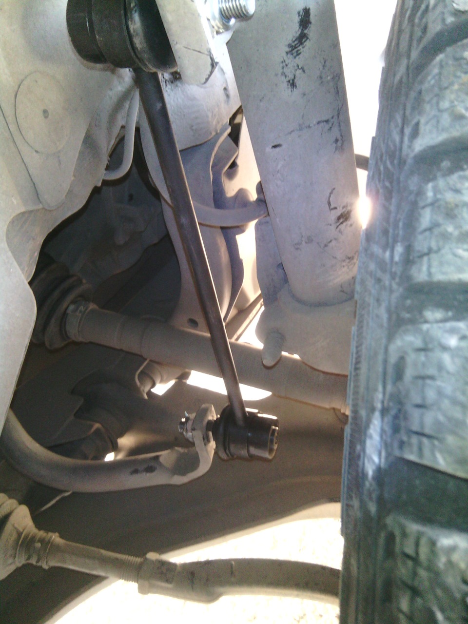 Замена линков стабилизатора. — Renault Grand Scenic II, 2 л, 2005 года ...