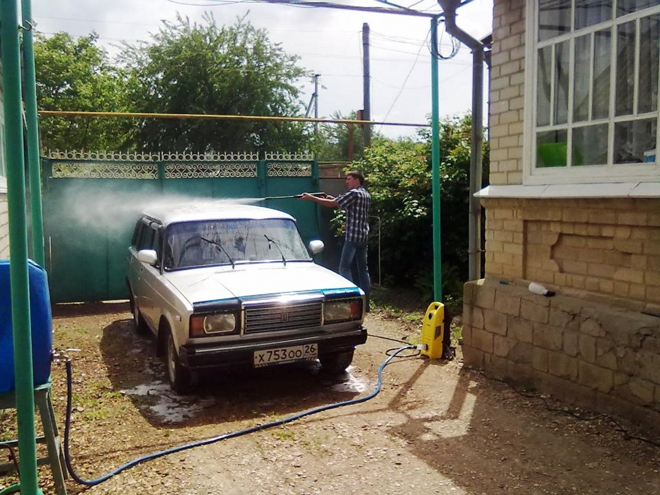 Автомобильная мойка Washer W-140 — Lada 21053, 1,5 л, 2004 года | мойка ...