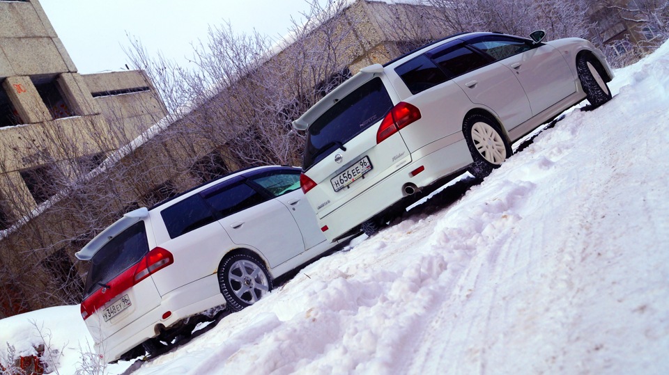 Winter Day Photoset — Nissan Wingroad (Y11), 1,8 л, 1999 года ...