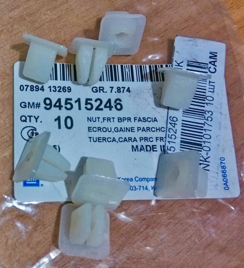 94515246 Клипса брызговика GM | Запчасти на DRIVE2