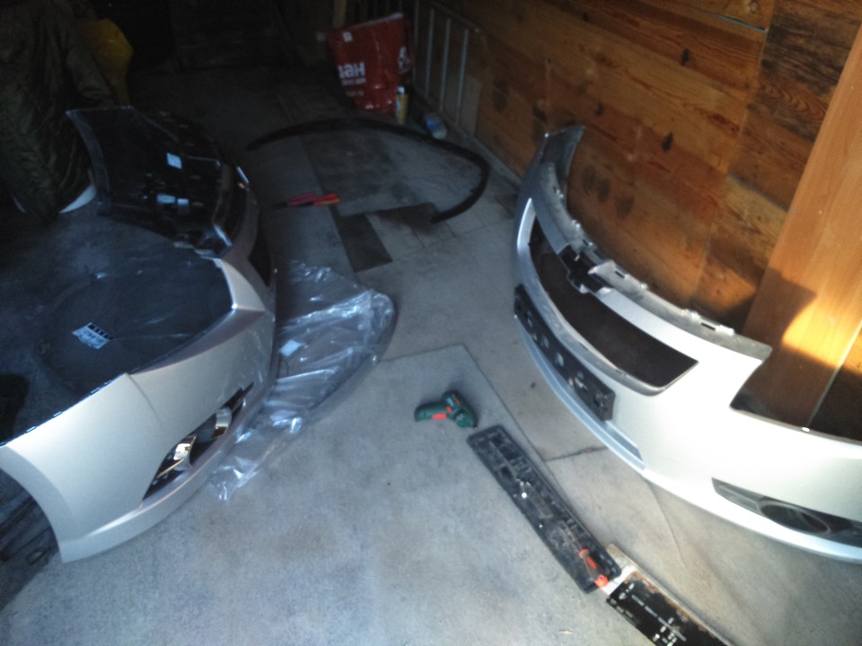 Установка переднего юбилейного бампера на Cruze HB — бортжурнал ...