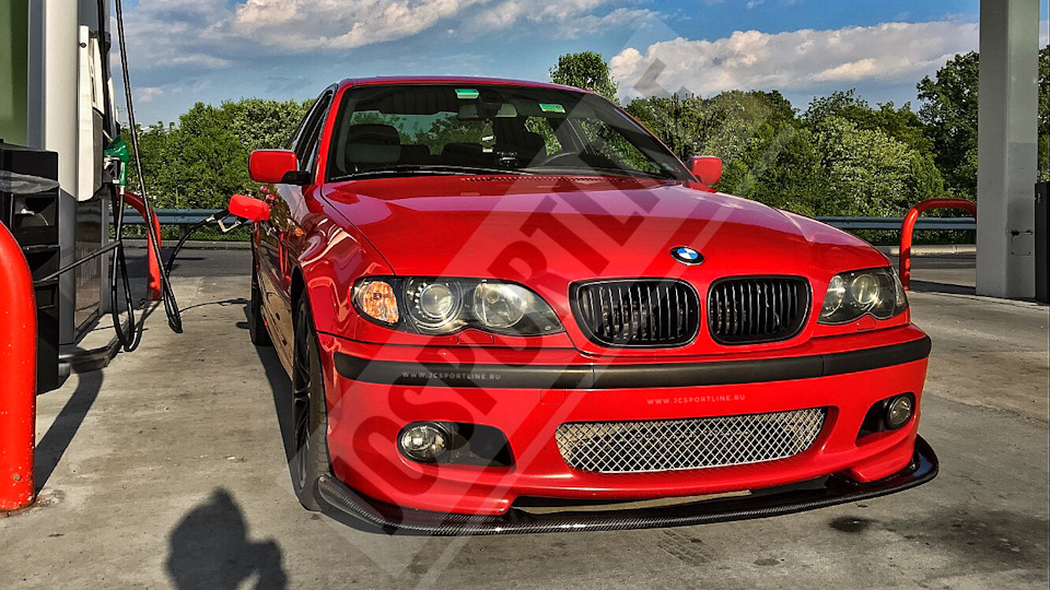 BMW E46 LCI M Sport package — карбоновый сплиттер Hamann — JCsportline ...