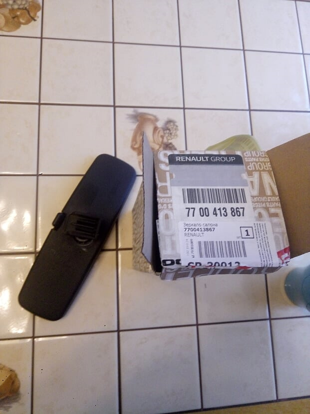7700413867 Зеркало заднего вида внутрен. RENAULT | Запчасти на DRIVE2