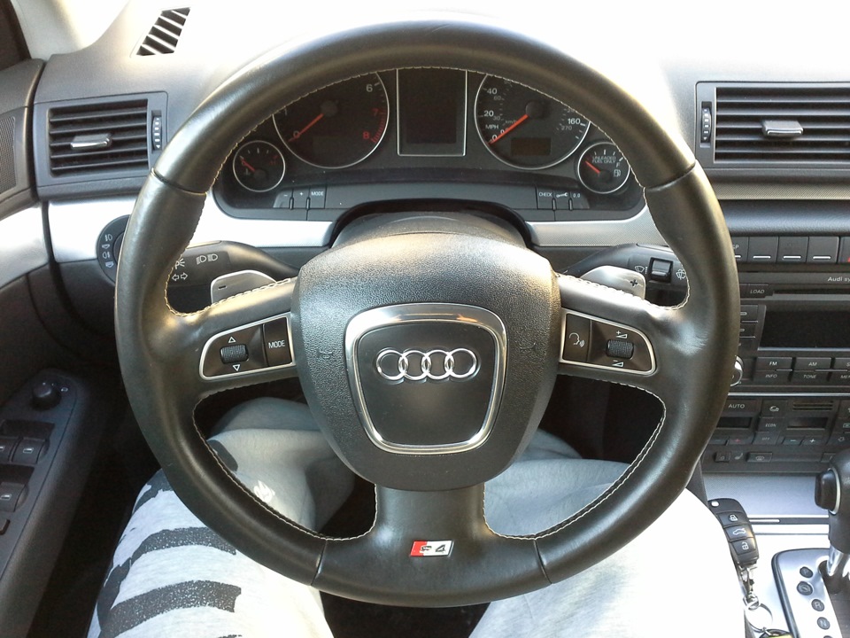 S4 — руль . — Audi A4 (B7), 2 л, 2008 года | стайлинг | DRIVE2