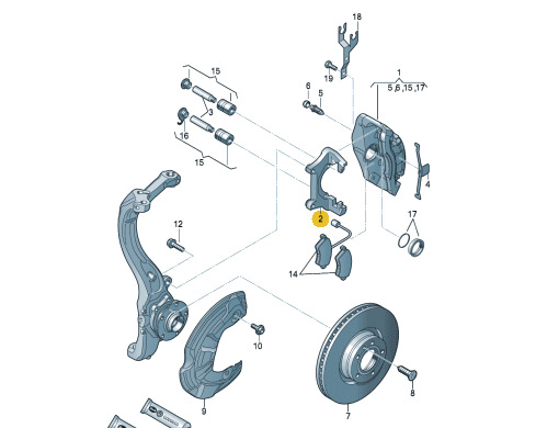 Заменил скобы передних тормозных механизмов — Audi A6 Avant (C6), 2,7 л ...