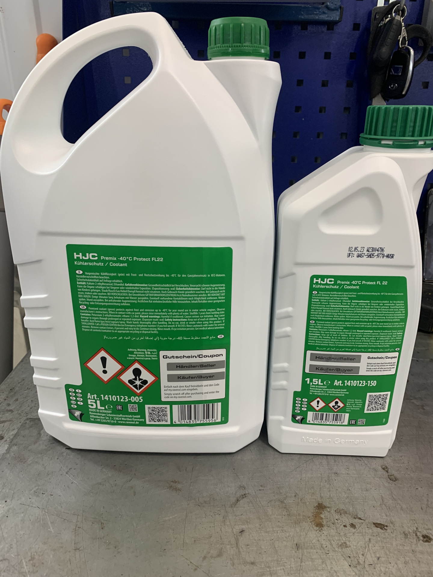 Замена антифриза Ravenol HJC Hybrid Japanese Coolant Premix -40C 👻 ...