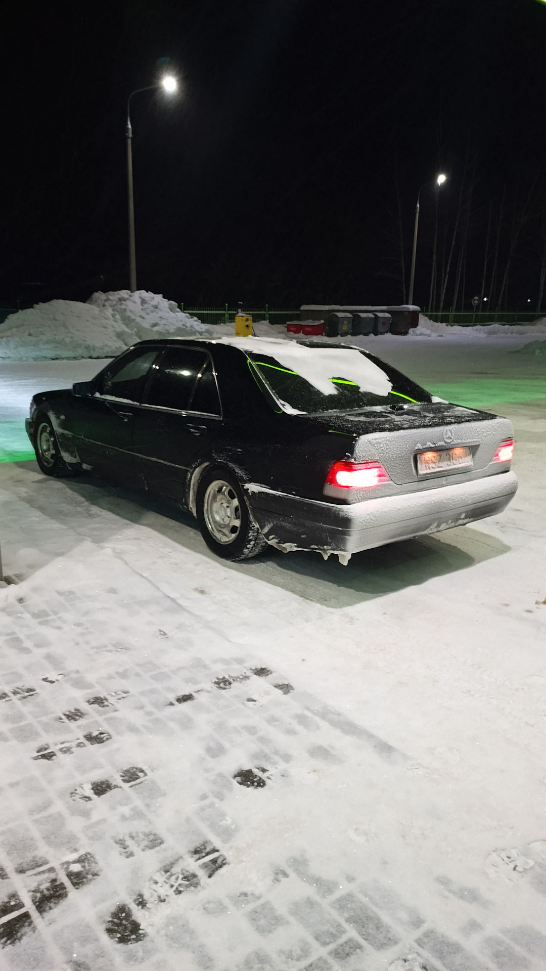 Просто зимние фотки — Mercedes-Benz S-Class (W140), 3,5 л, 1995 года ...