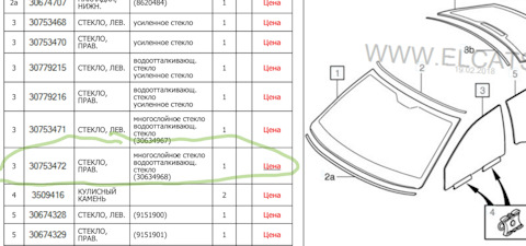 30674707 Молдинг лобового стекла S60, R, V70 II, XC70 Cross Country ...