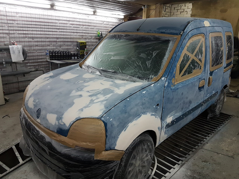 Подготовка кузова к RAPTOR U-POL (part 2) — Renault Kangoo (1G), 1,4 л ...