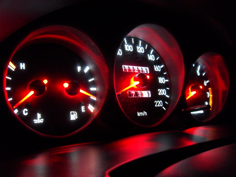 3d кольца + подсветка стрелок в ПРИБОРКЕ! — ЗАЗ Lanos, 1,5 л, 2011 года ...