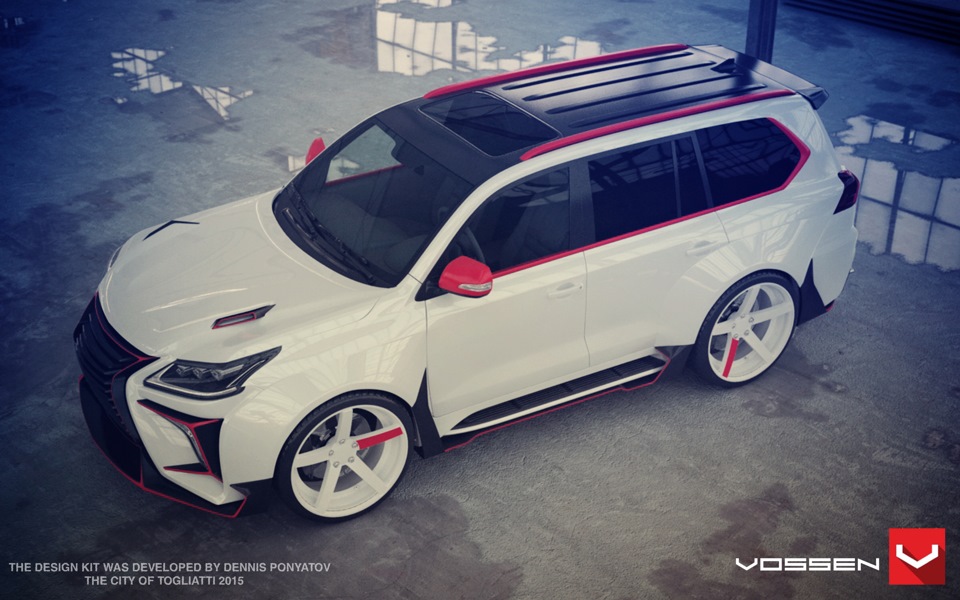 "Time Attack Тeam" Lexus LX 570 and Lada Vesta Vossen Style (Fan art ...