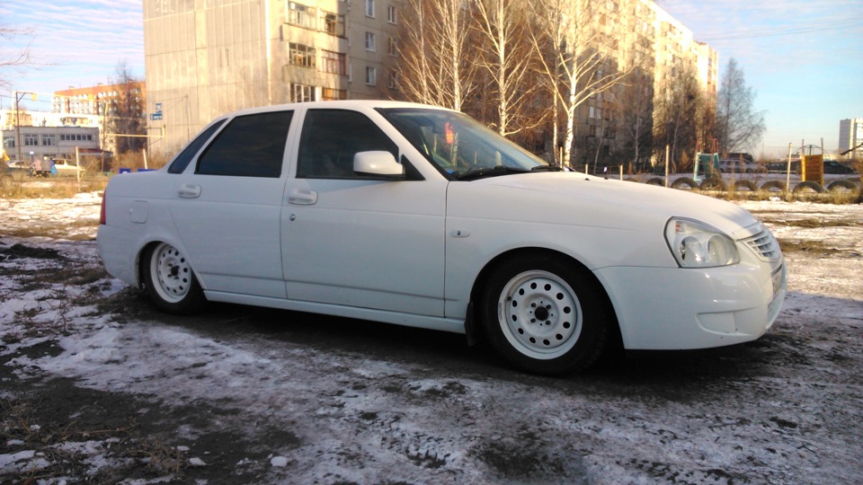 На короткоходках. — LADA Приора седан, 1,6 л., 2011 года | фотография ...