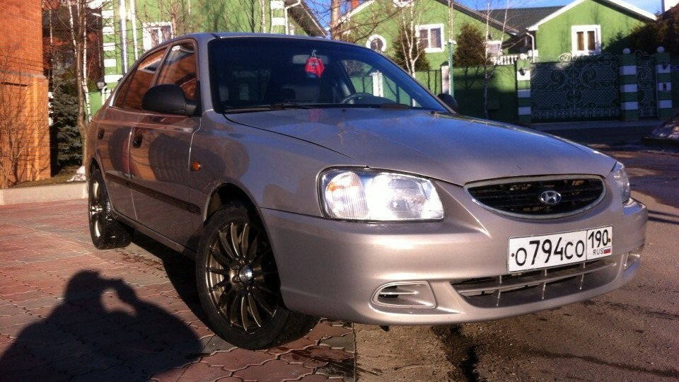 диски MAXимум на акцент — Hyundai Accent (2G), 1,5 л, 2008 года ...