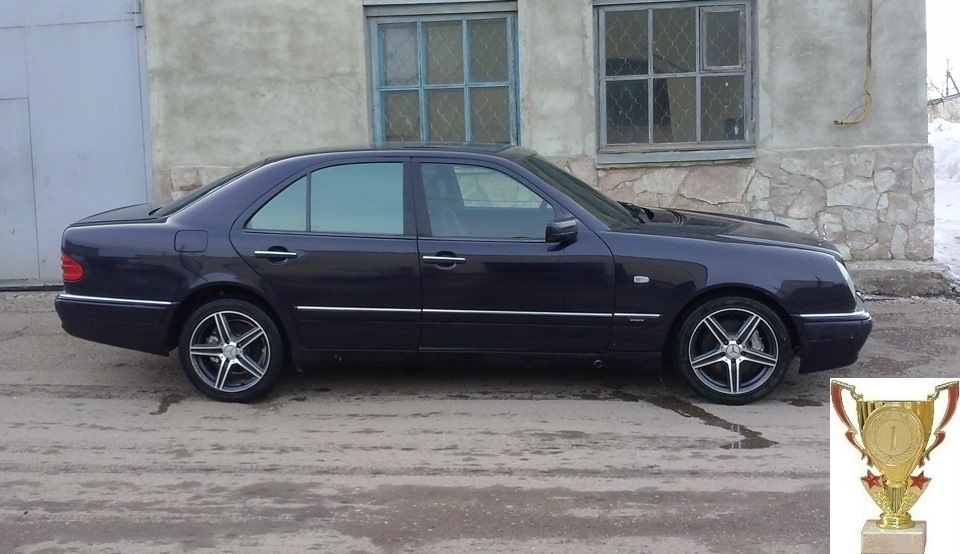 Ну вот и первая победа V8. — Mercedes-Benz E-Class (W210), 4,2 л, 1997 ...
