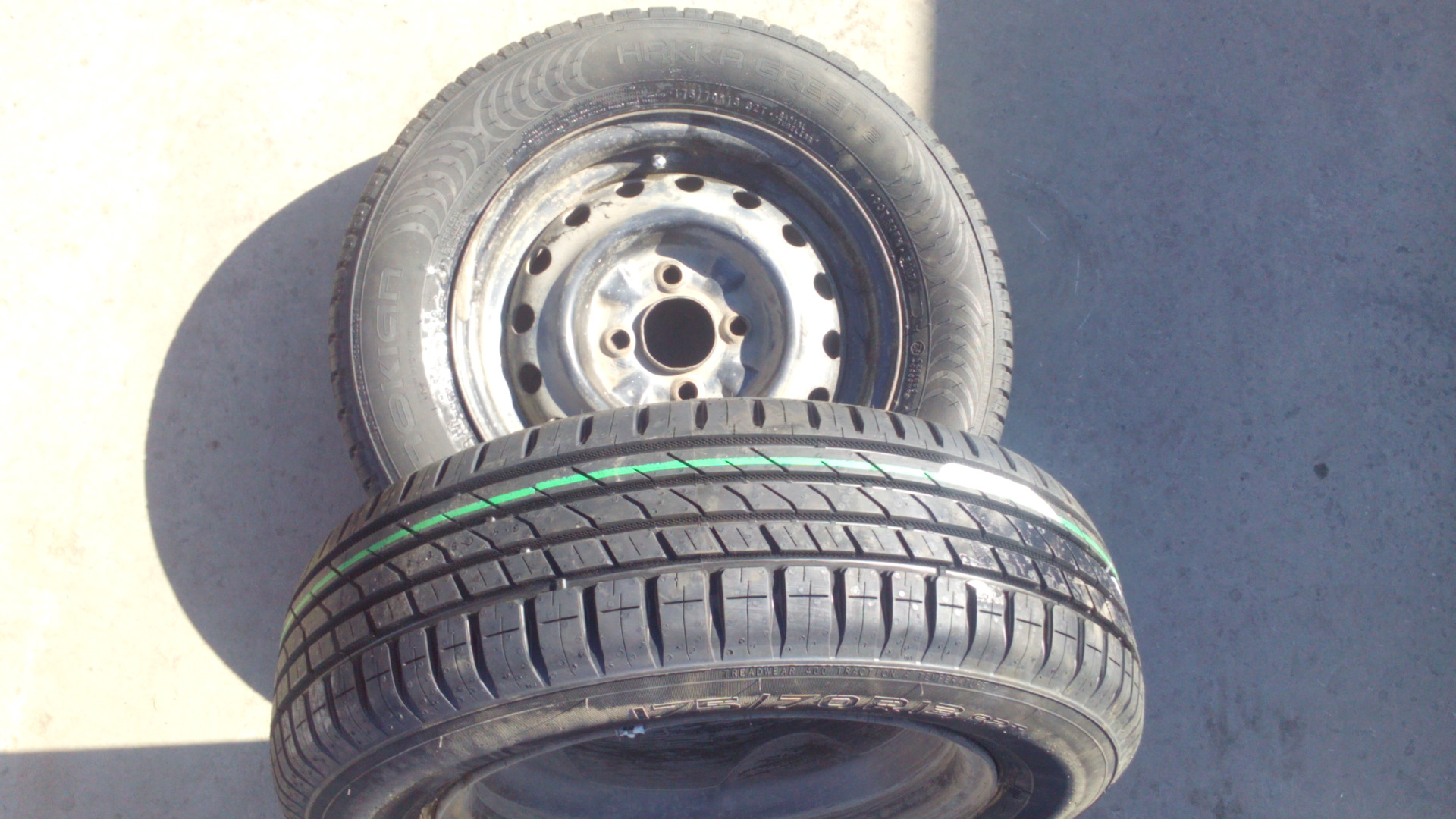 91. Летняя резина Nokian Hakka Green 2 — Mazda Demio (1G), 1,3 л., 1999 ...