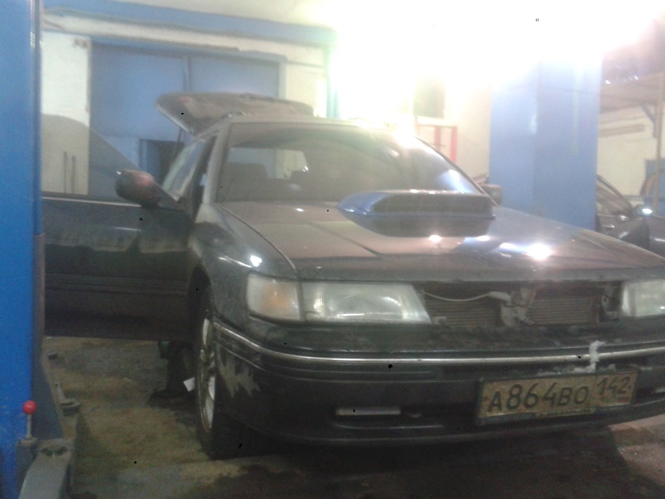 Первый снег и его последствия) — Subaru Legacy (BC/BJ/BF), 2 л, 1991 ...