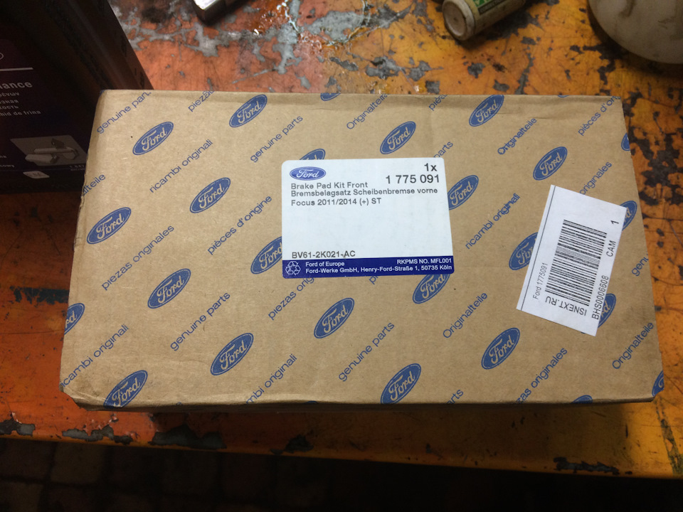 1775091 Колодки тормозные дисковые передние / Focus-III 2,0 EcoBoost ...