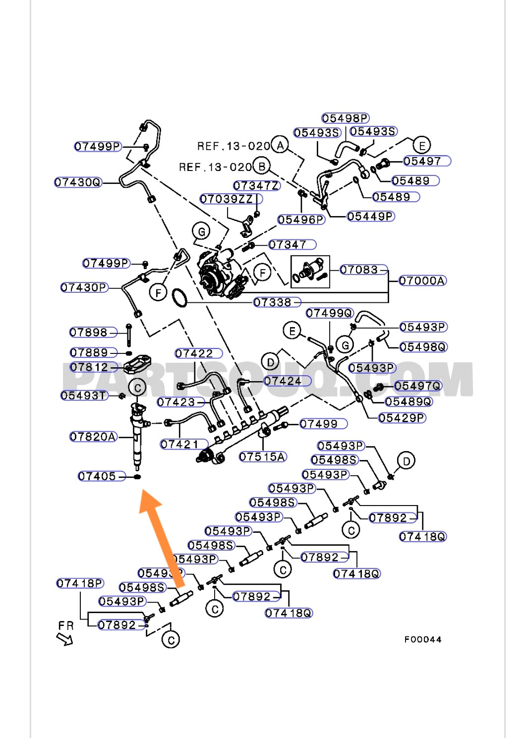 Вопрос: Скопление золы над форсункой — Mitsubishi Outlander XL, 2,3 л ...