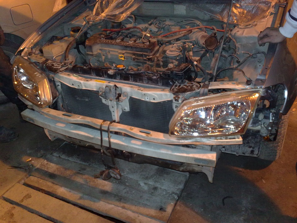 замена фар — Nissan Sunny (N16), 1,5 л, 2001 года | визит на сервис ...