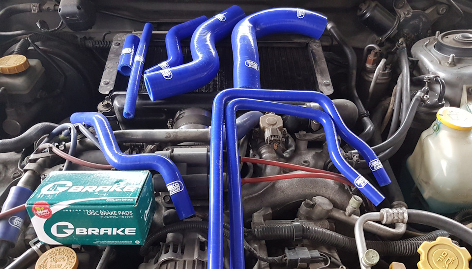 Силикон SAMCO Sport и задние тормозные колодки — Subaru Forester (SF ...