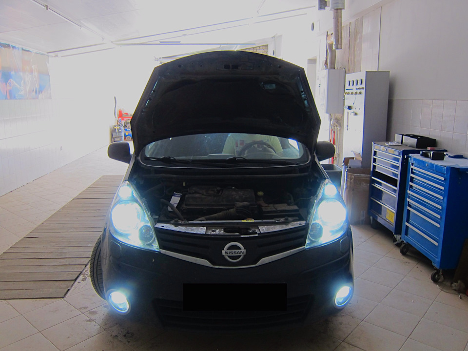 Установлены светодиодные лампы CL6 H4 на Ниссан Ноут. — cool-led.ru на DRIVE2