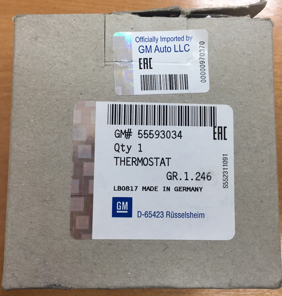 55593034 Термостат в корпусе GM | Запчасти на DRIVE2