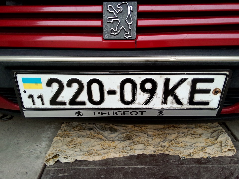 Подномерные рамки — Peugeot 405, 1,6 л, 1993 года | своими руками | DRIVE2