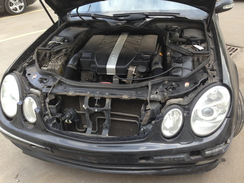 Бампер рестайлинг — Mercedes-Benz E-Class (W211), 2,6 л, 2003 года ...
