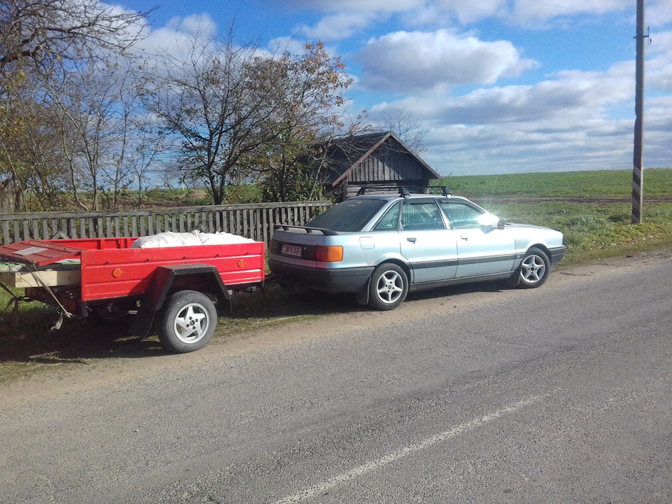 Прицепноё от ауди 80 б2 — Audi 80 (B3), 1,8 л, 1991 года | запчасти ...